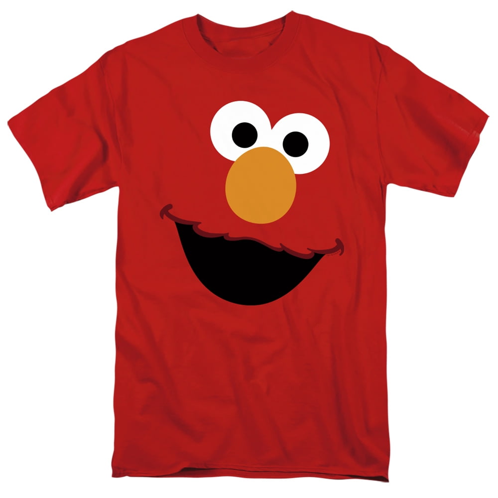 Sesame Street Elmo Face Officially Licensed Adult T Shirt - Walmart.com