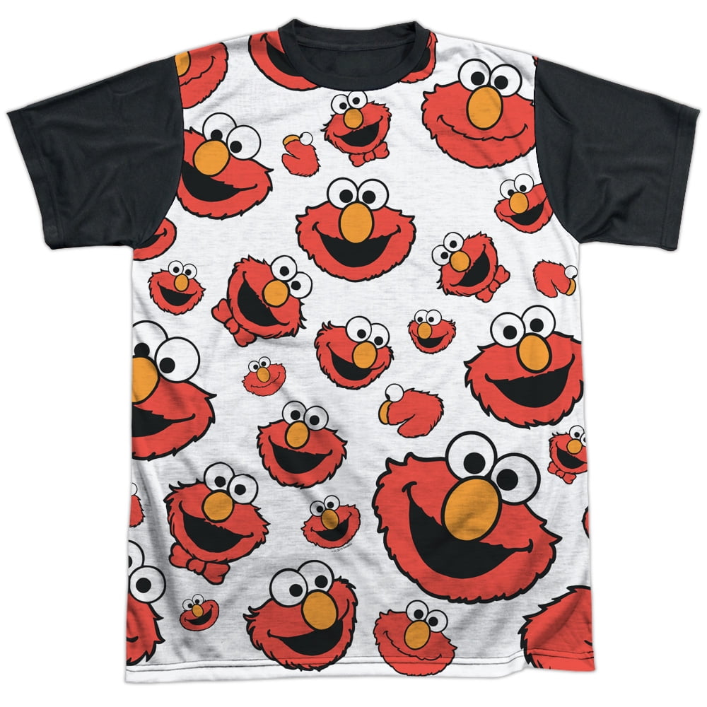 Sesame Street Elmo Face Pattern Unisex Adult Halloween Costume ...