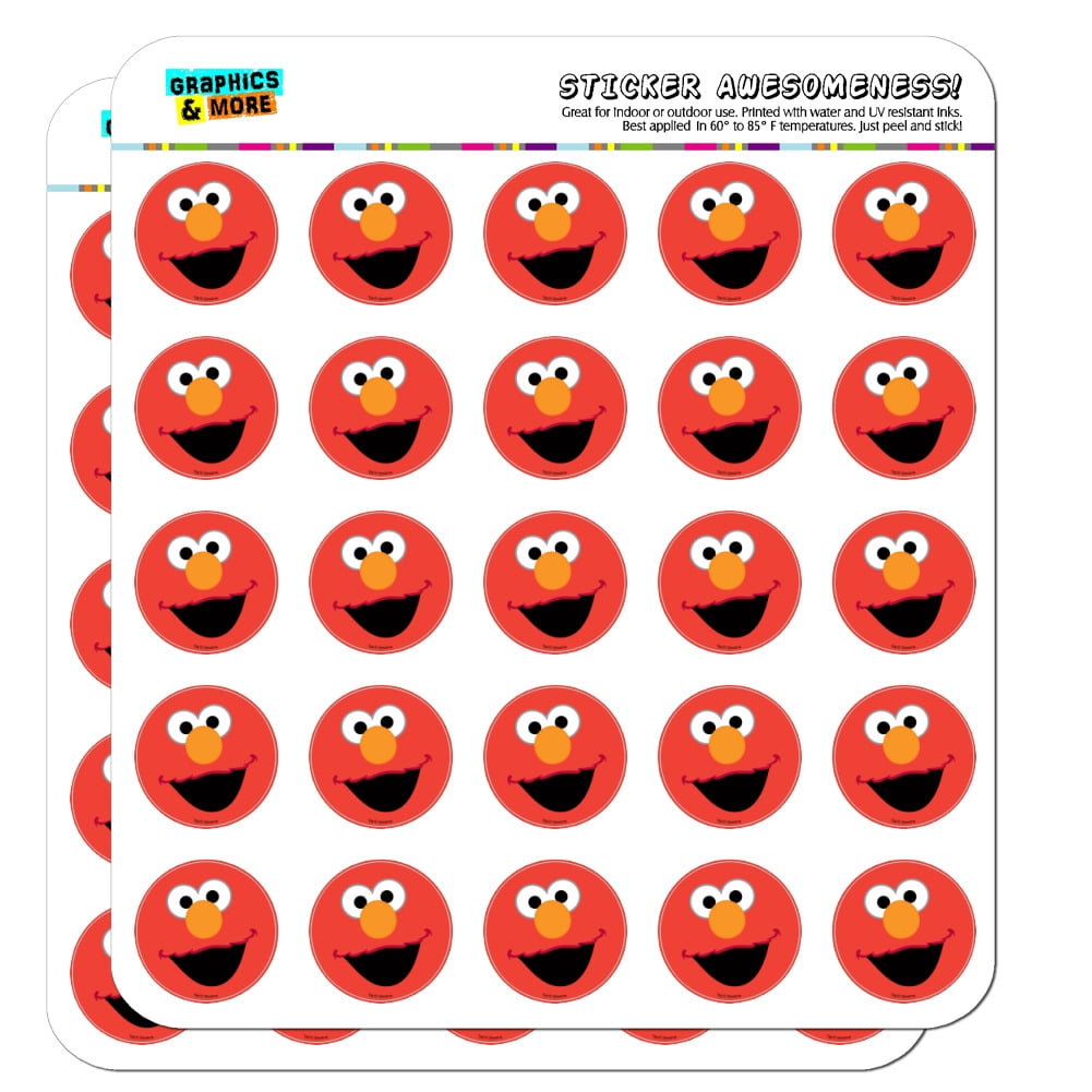 Sesame Street Elmo Face Planner Calendar Scrapbooking Crafting Stickers ...