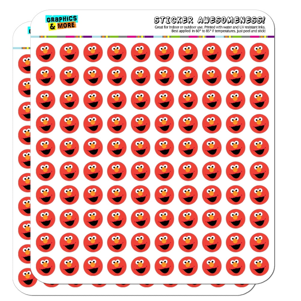 Sesame Street Elmo Face Planner Calendar Scrapbooking Crafting Stickers ...