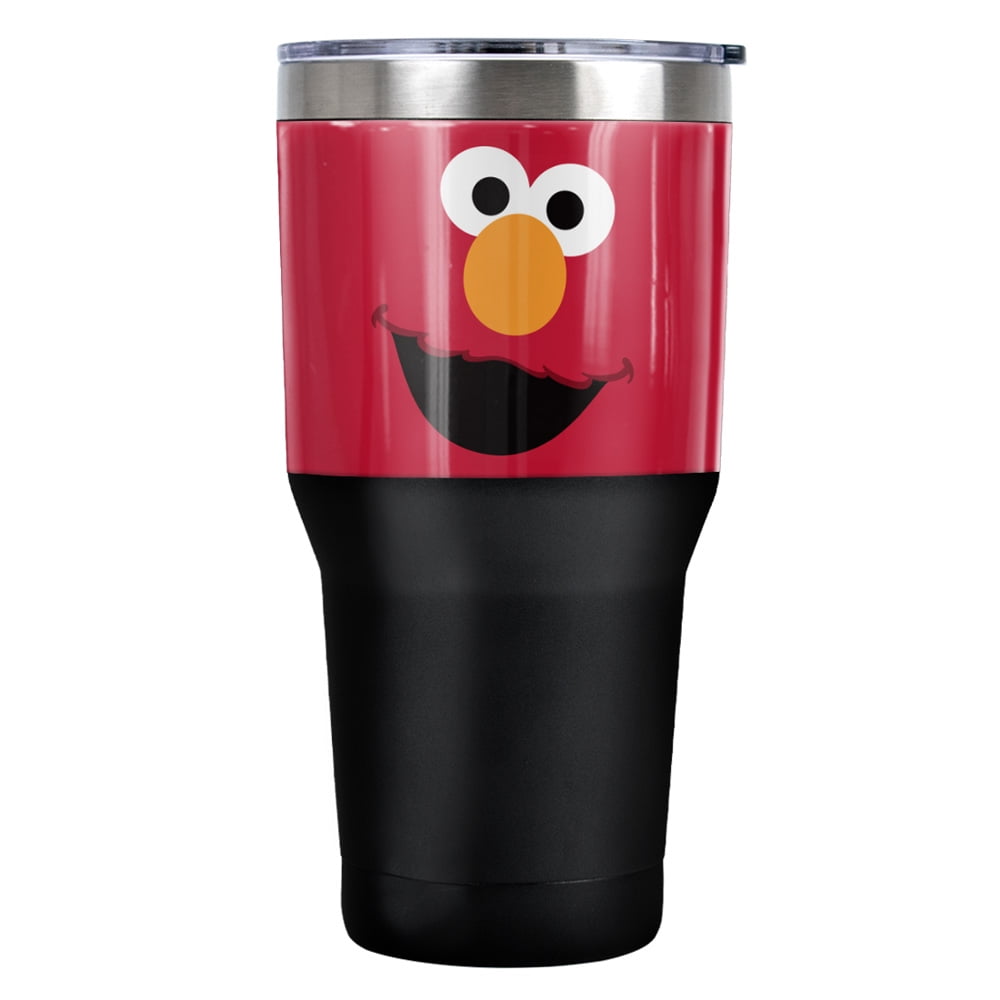 Sesame Street Elmo Face Stainless Steel Tumbler 30 oz Coffee Travel Cup ...