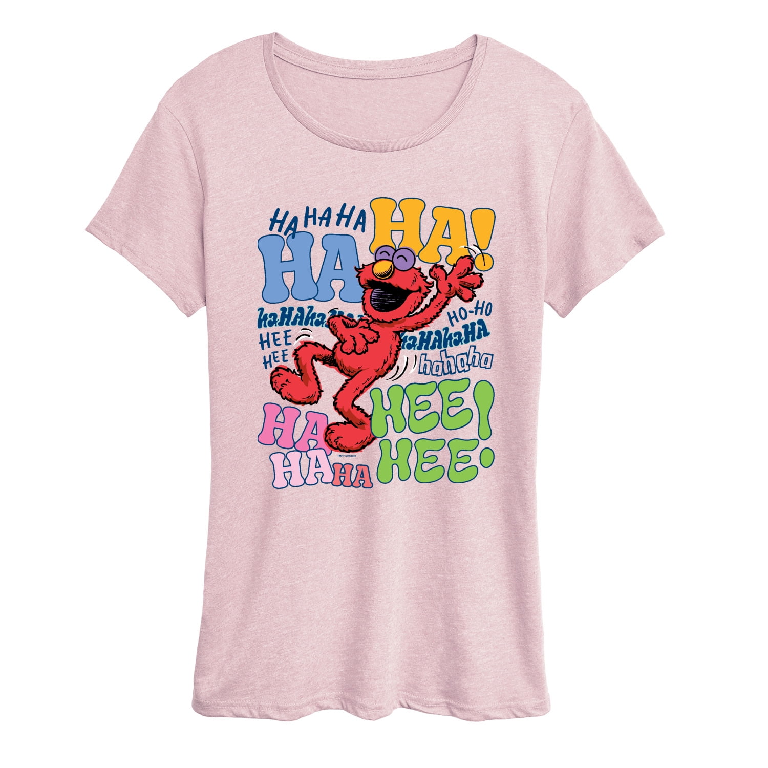 Sesame Street - Elmo Haha - Women's Short Sleeve Graphic T-Shirt ...