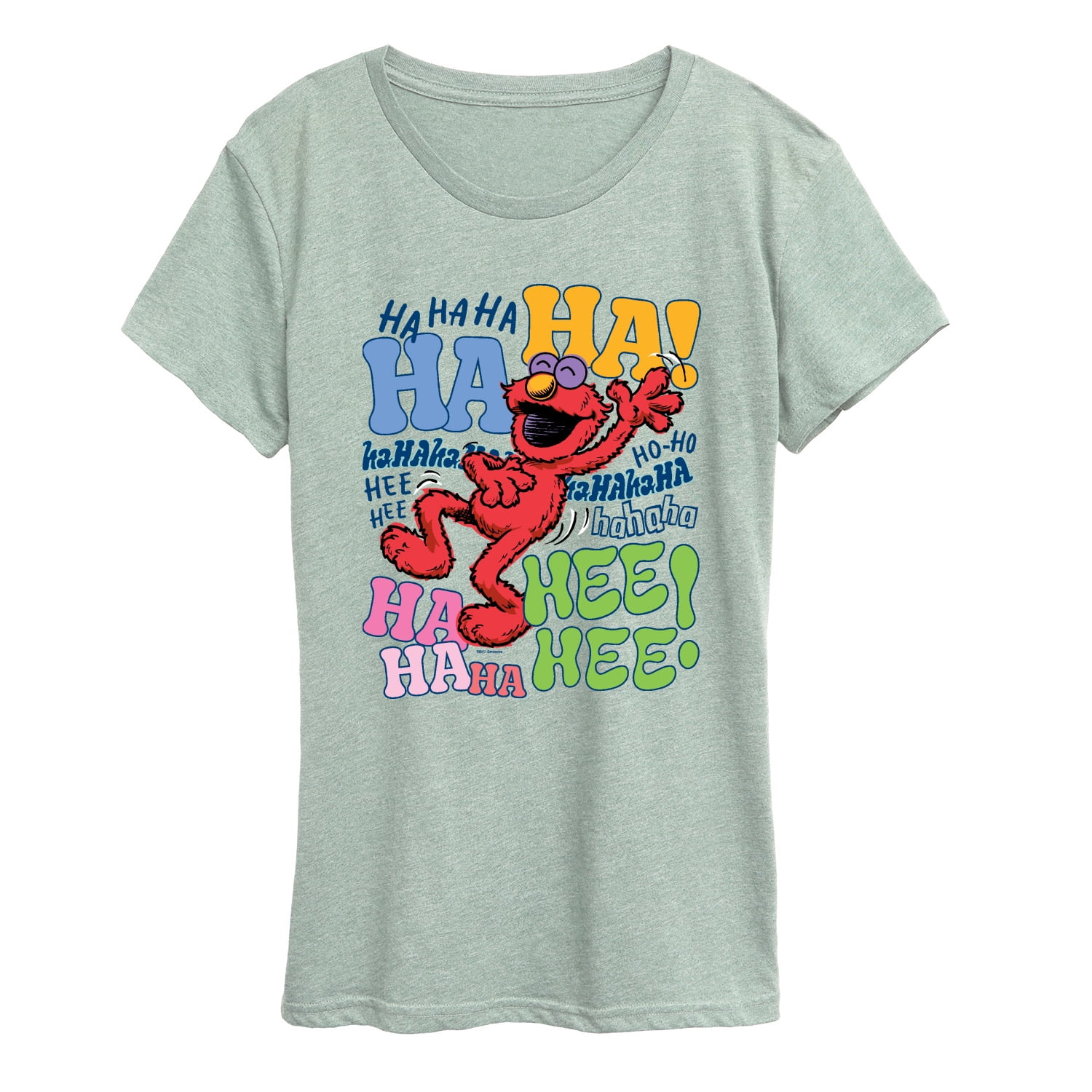 Sesame Street - Elmo Haha - Women's Short Sleeve Graphic T-Shirt ...
