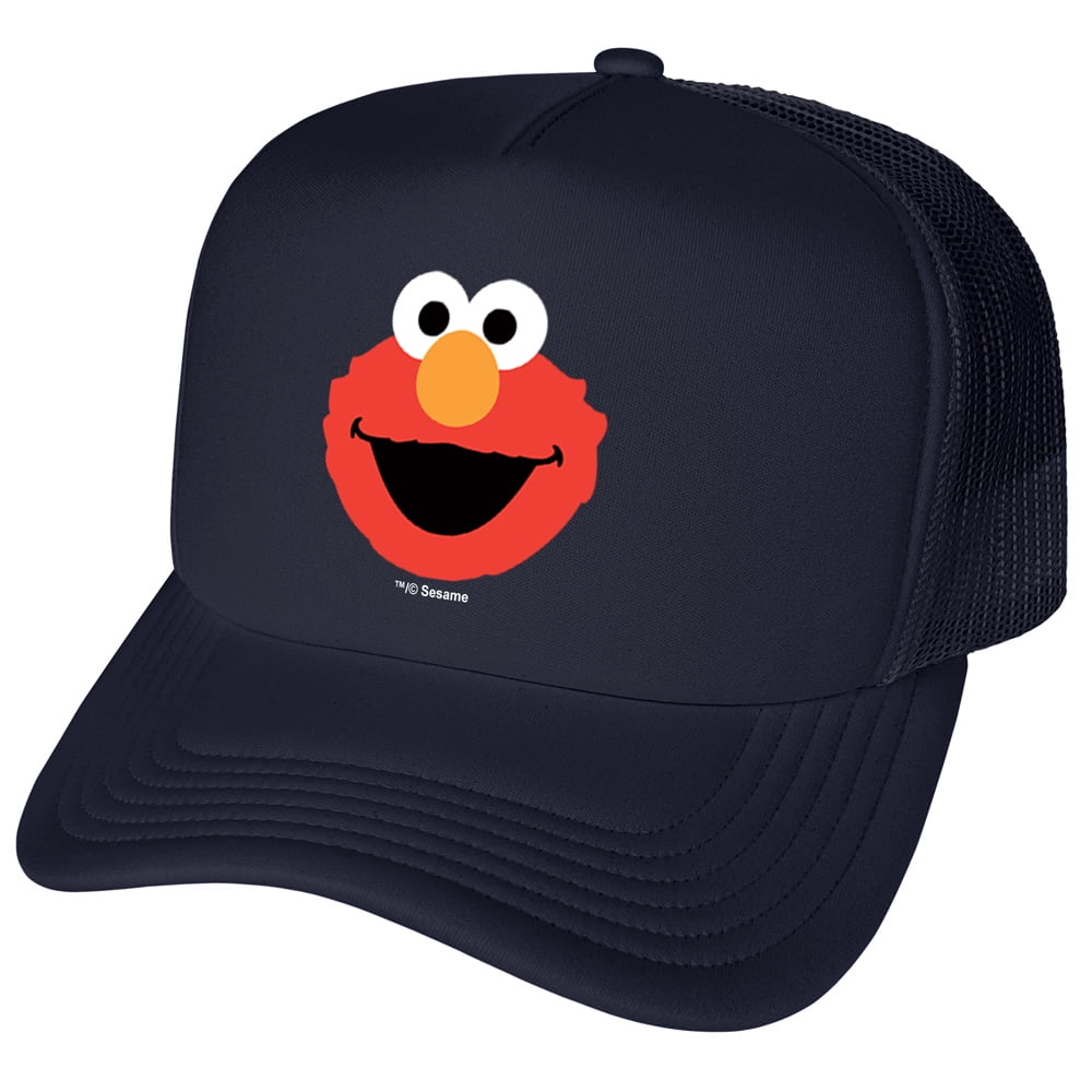 Sesame Street Elmo Head Foam Snapback Trucker Hat - Unisex for Men and ...