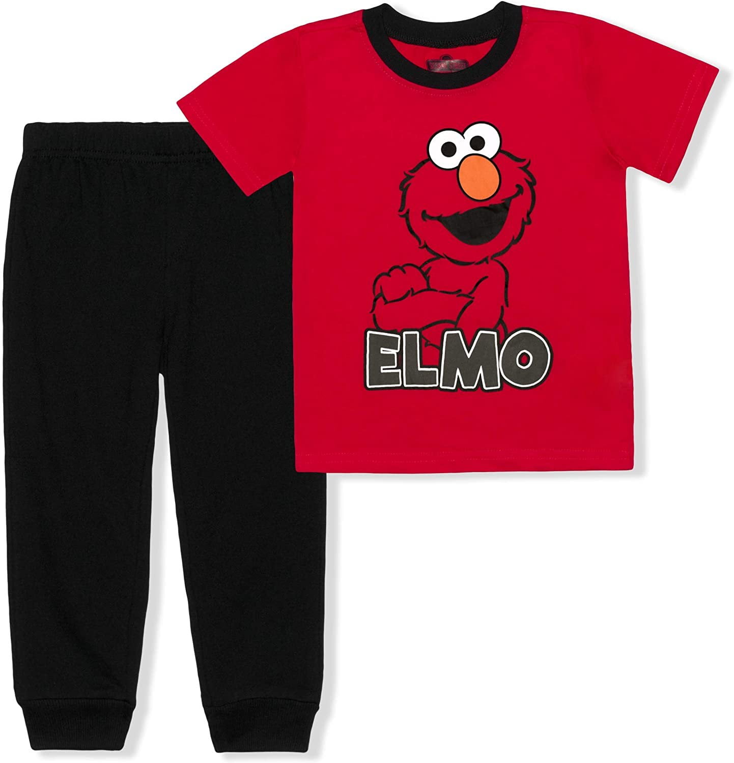 Sesame Street Elmo Jogger Set for Babies and Toddlers, Shirt and Pants ...