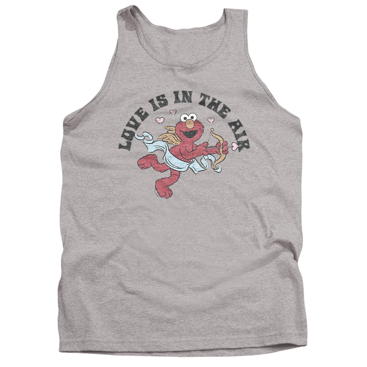 Sesame Street Elmo Love is in the Air Unisex Adult Tank Top, Athletic ...