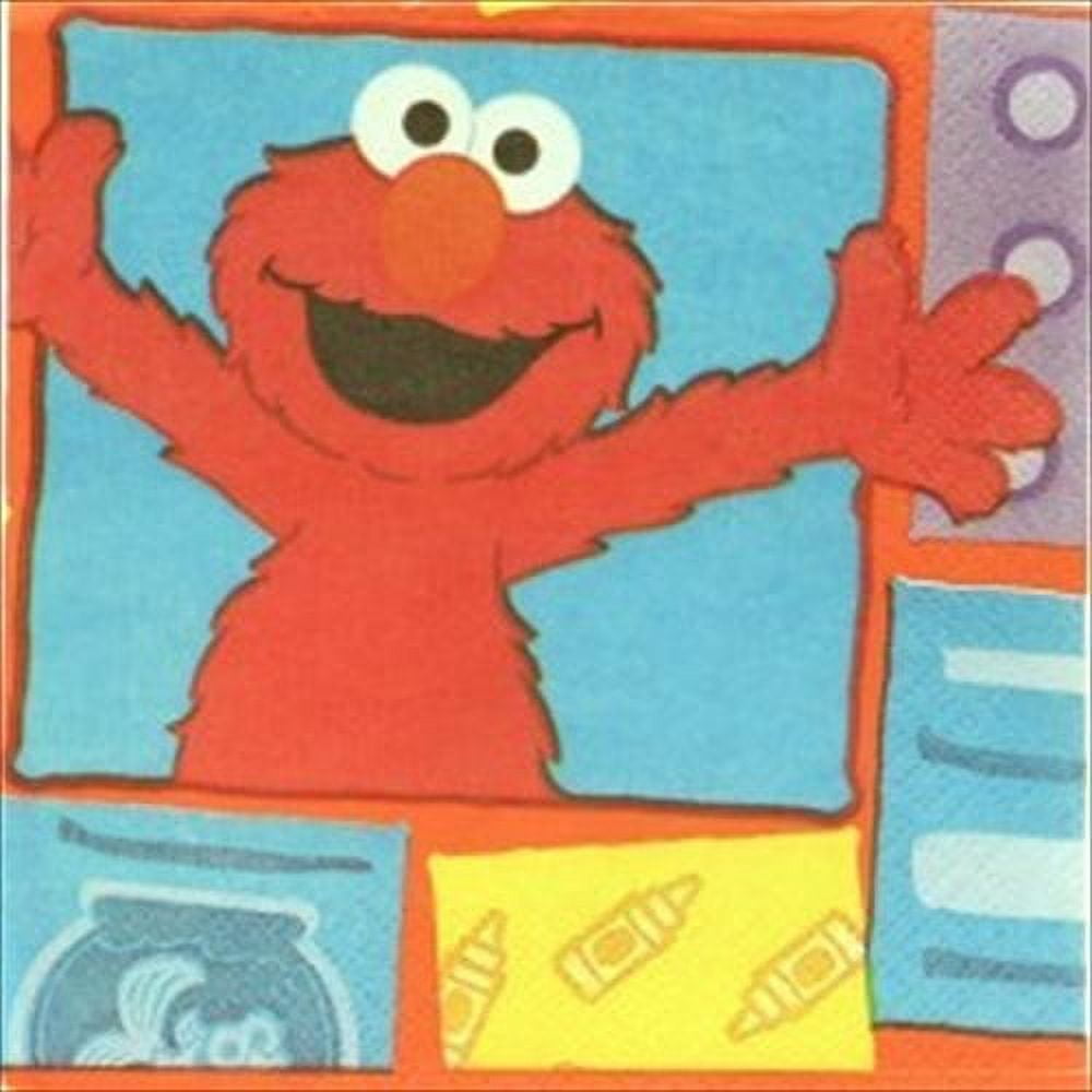 Sesame Street 'Elmo Loves You' Small Napkins (16ct) - Walmart.com