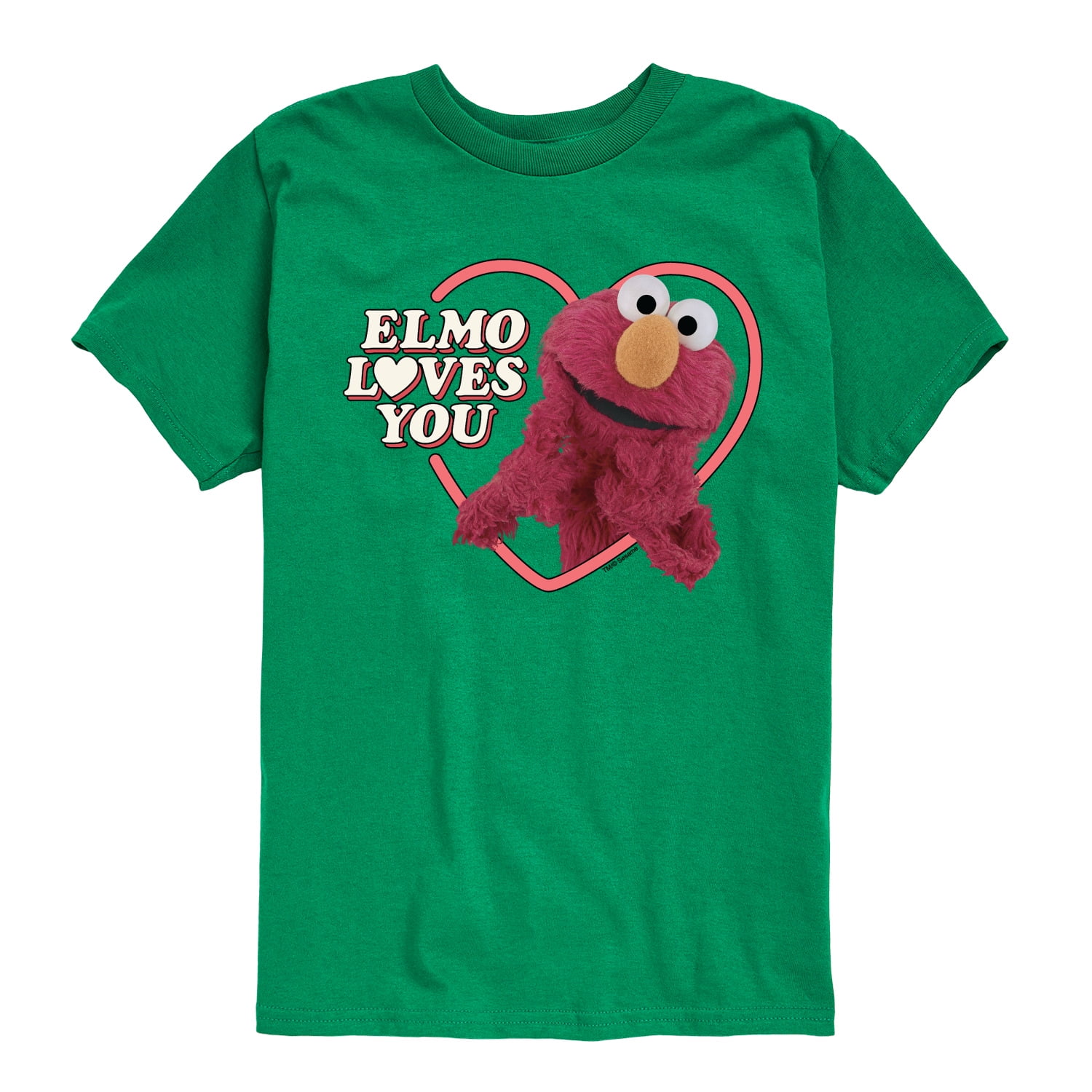 Sesame Street - Elmo Loves You - Toddler and Youth Short Sleeve Graphic ...