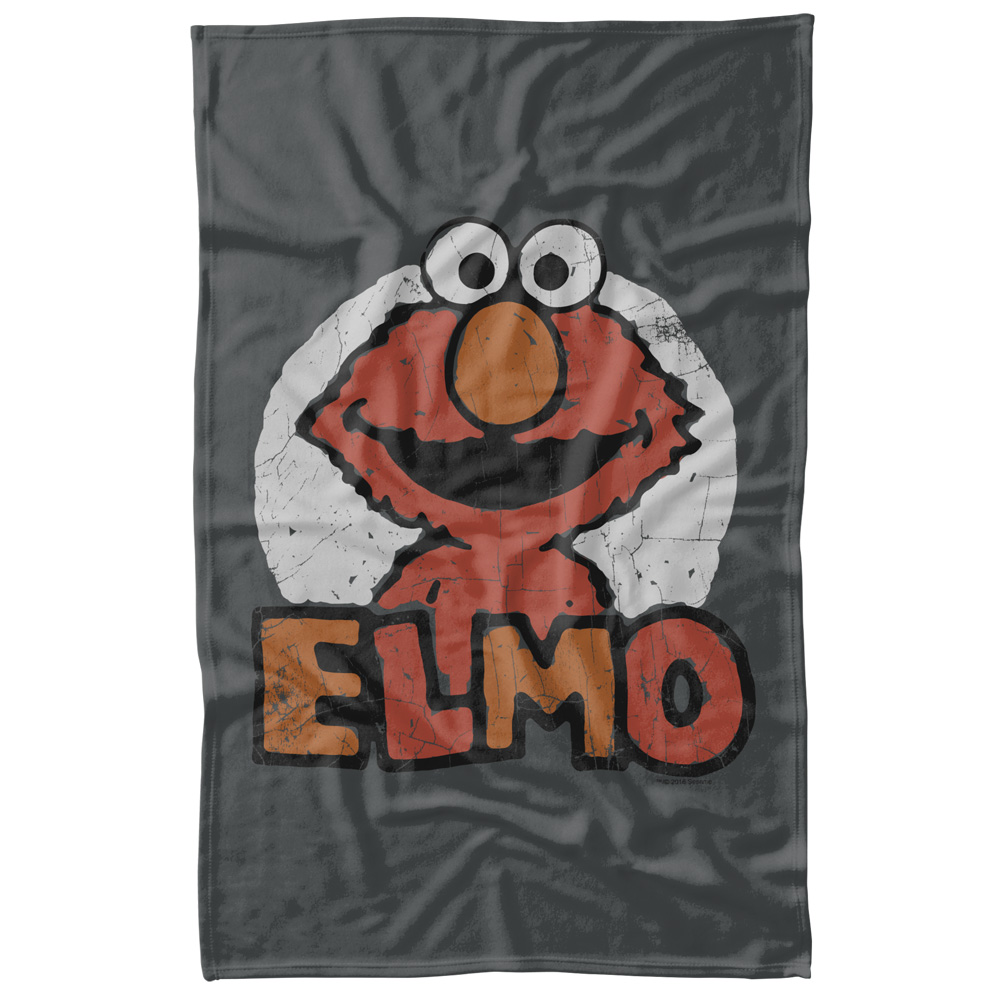 Sesame Street Elmo Name Officially Licensed Fleece Blanket 36' x 58 ...