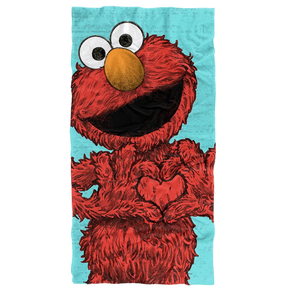 Sesame Street Elmo Painted Officially Licensed Beach Towel 30' X 60 ...