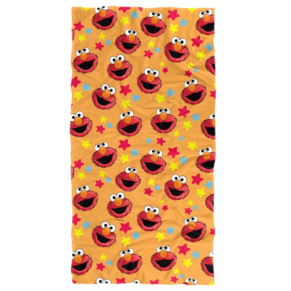Sesame Street Elmo Pattern Officially Licensed Beach Towel 30' X 60 ...