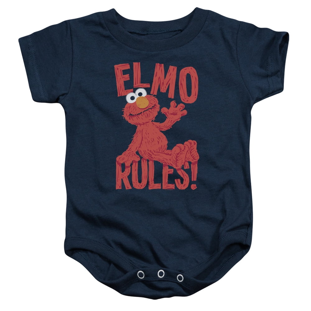 Sesame Street - Elmo Rules - Infant Snapsuit - 6 Month - Walmart.com