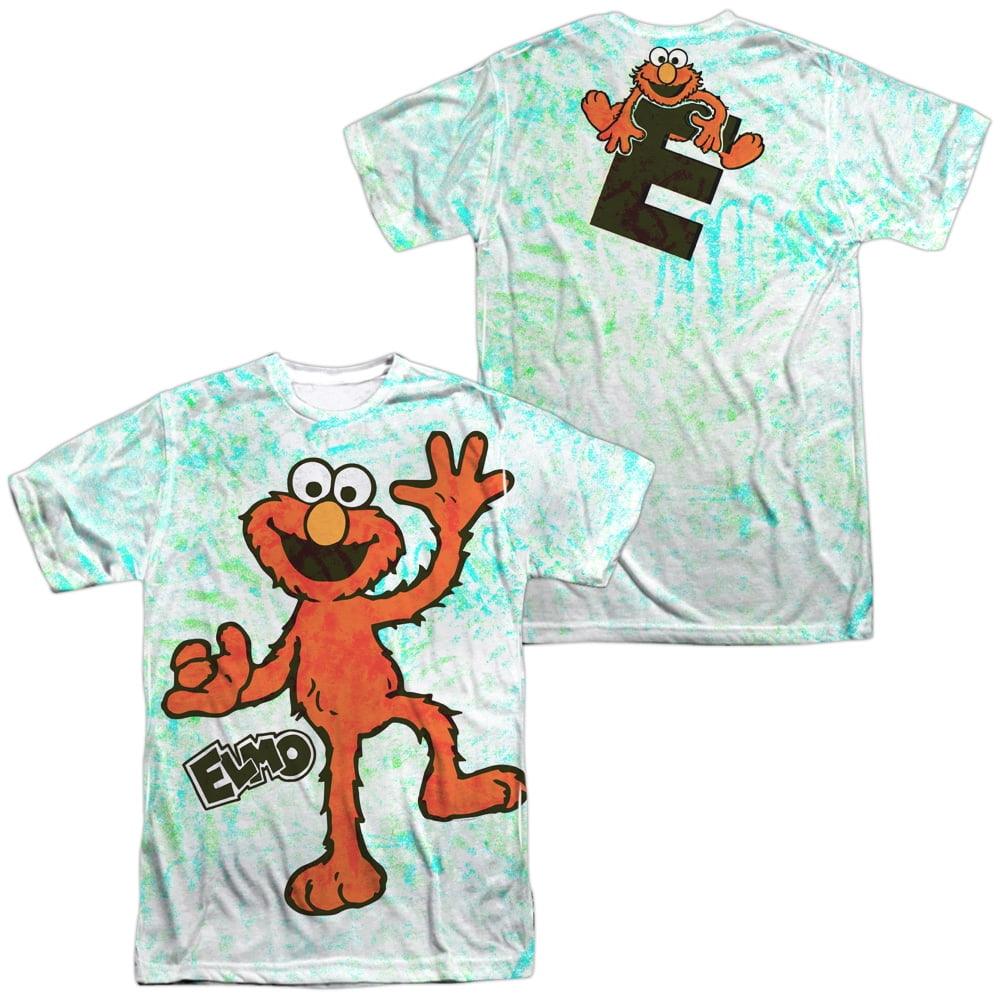 Sesame Street Elmo Scribble Unisex Adult Sublimated Costume T Shirt ...