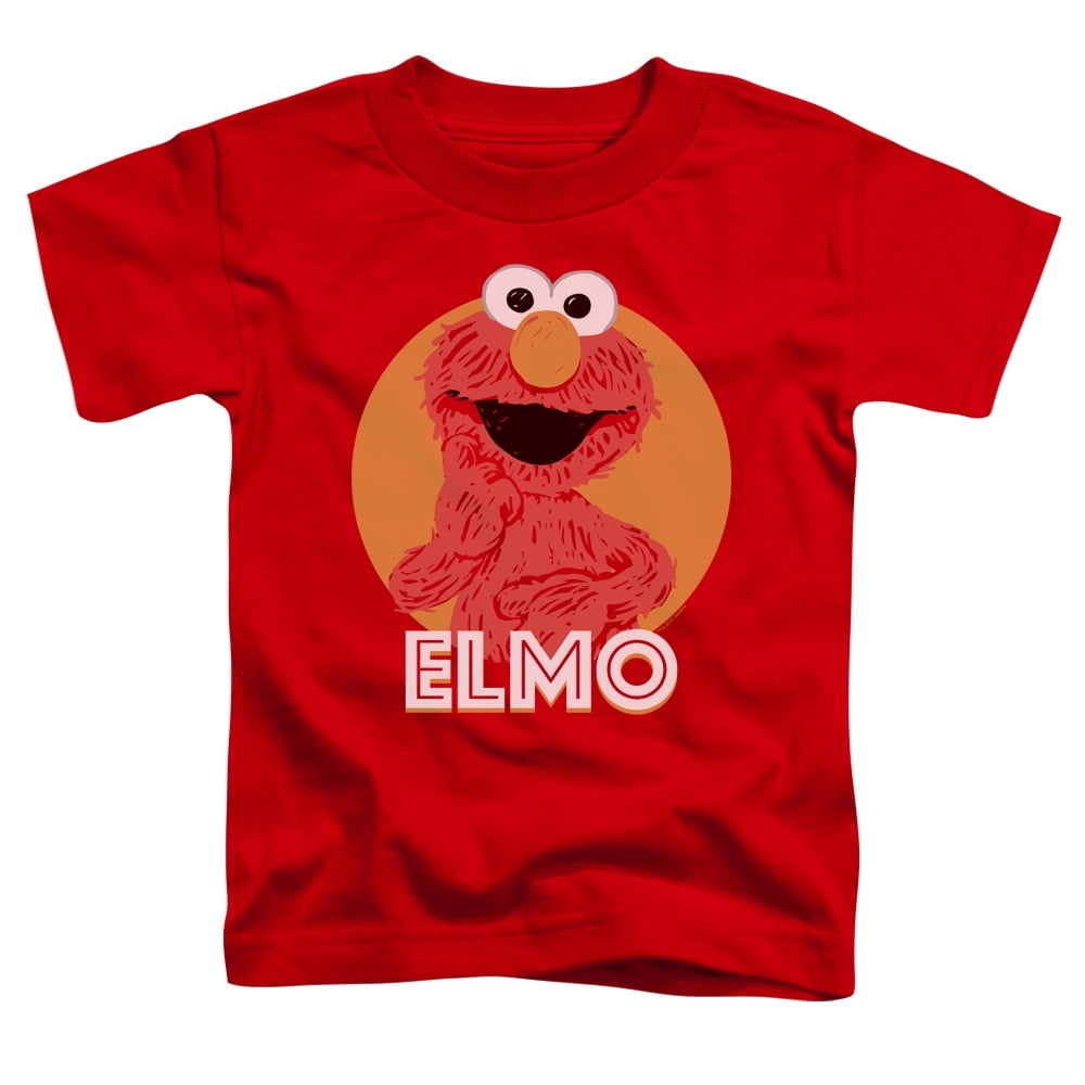 Sesame Street - Elmo Scribble - Toddler Short Sleeve Shirt - 4T ...