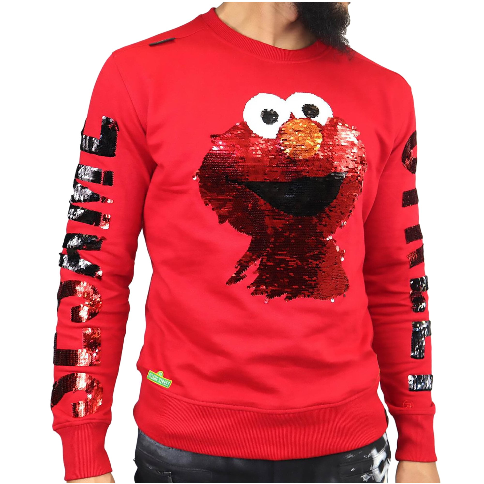 Sesame Street Elmo Sequin Hoodie Sweatshirt 2X - Walmart.com