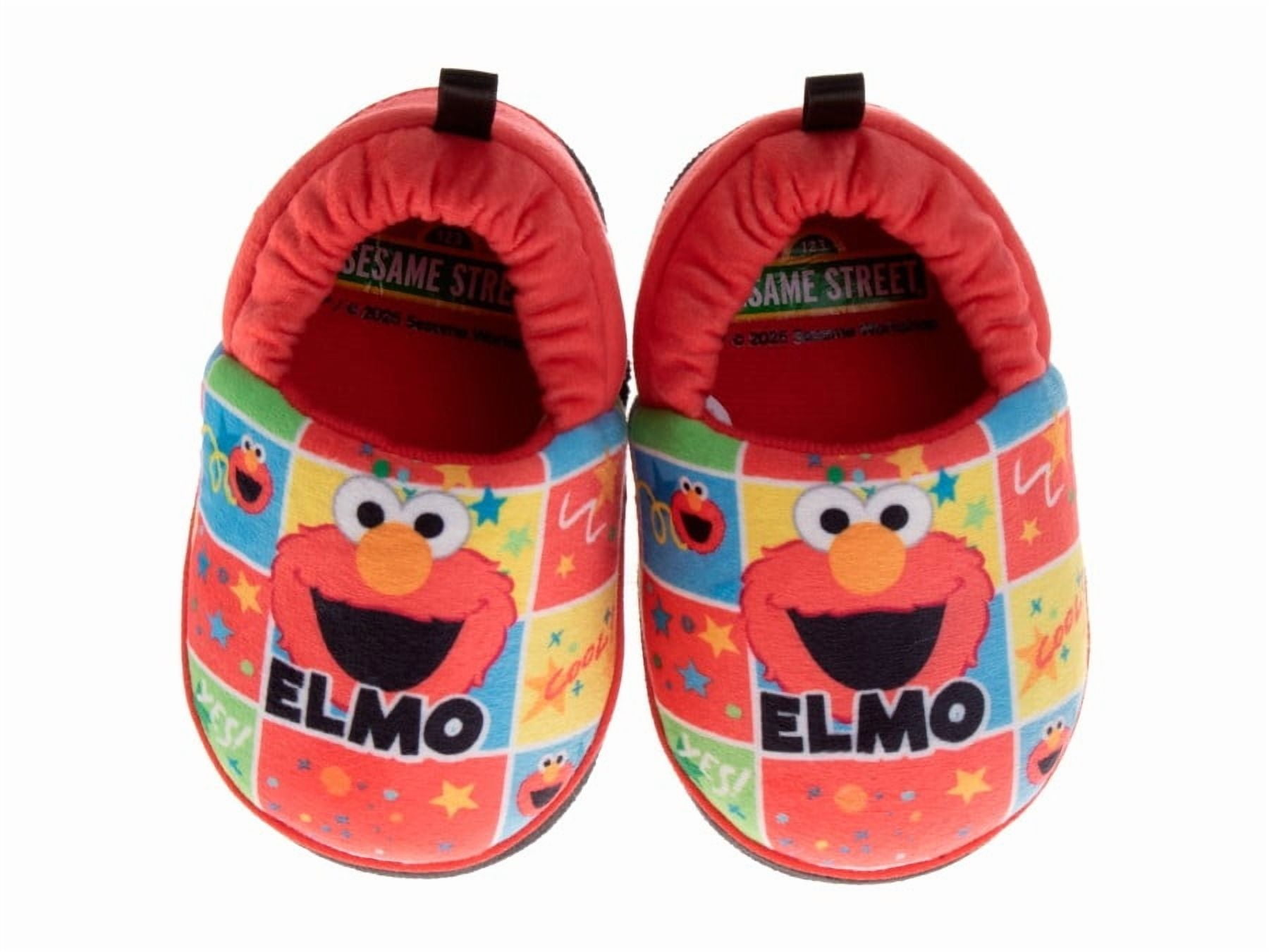 Sesame Street Elmo Slippers (Infant, Toddler Sizes), Red, Size: 9-10 ...