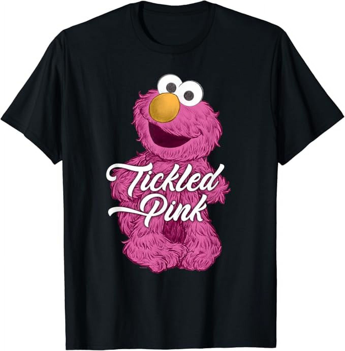 Sesame Street Elmo Tickled Pink T-Shirt, Black Color, Size 3XL ...