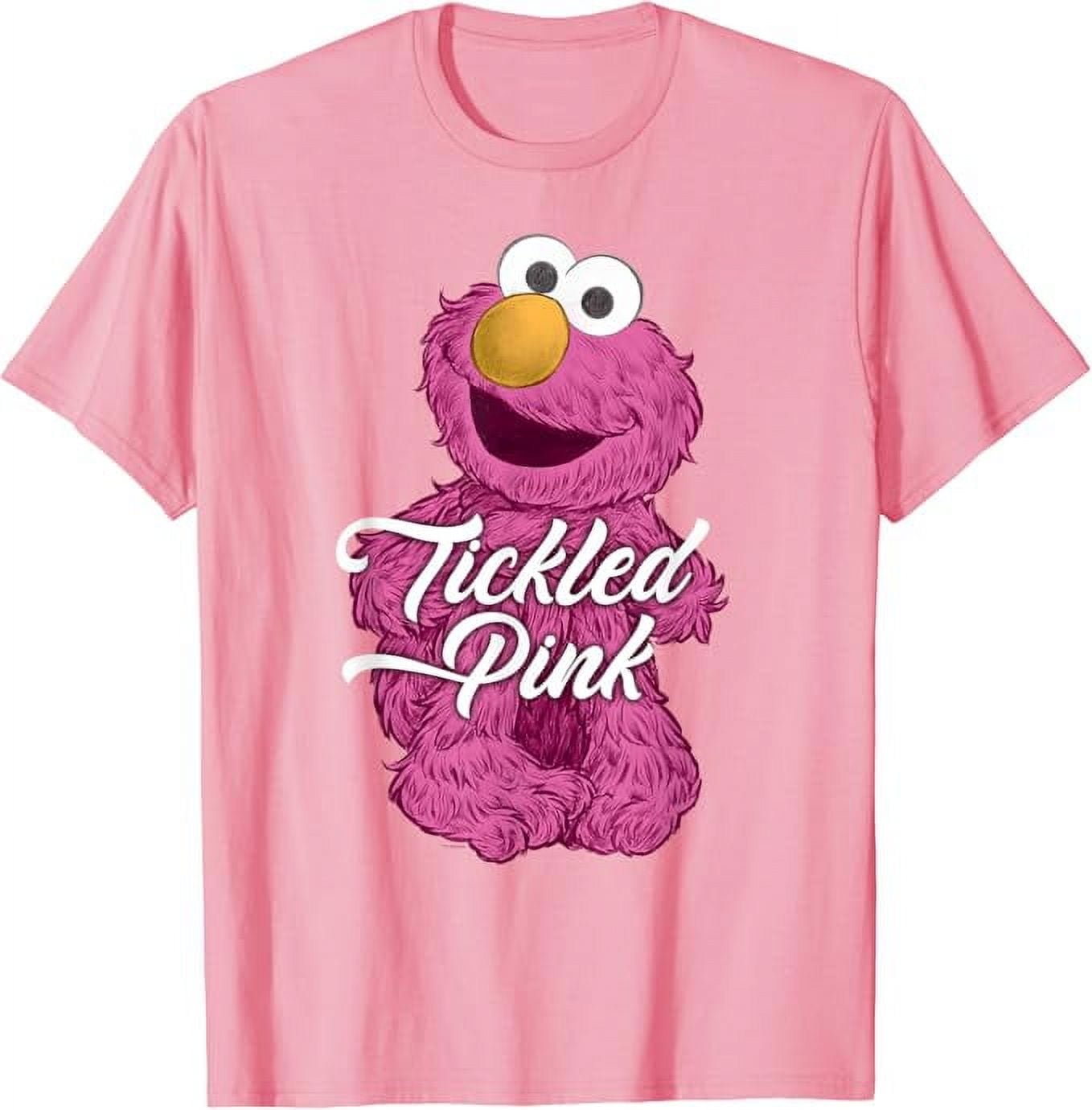Sesame Street Elmo Tickled Pink T-Shirt, Light Pink Color, Size S ...