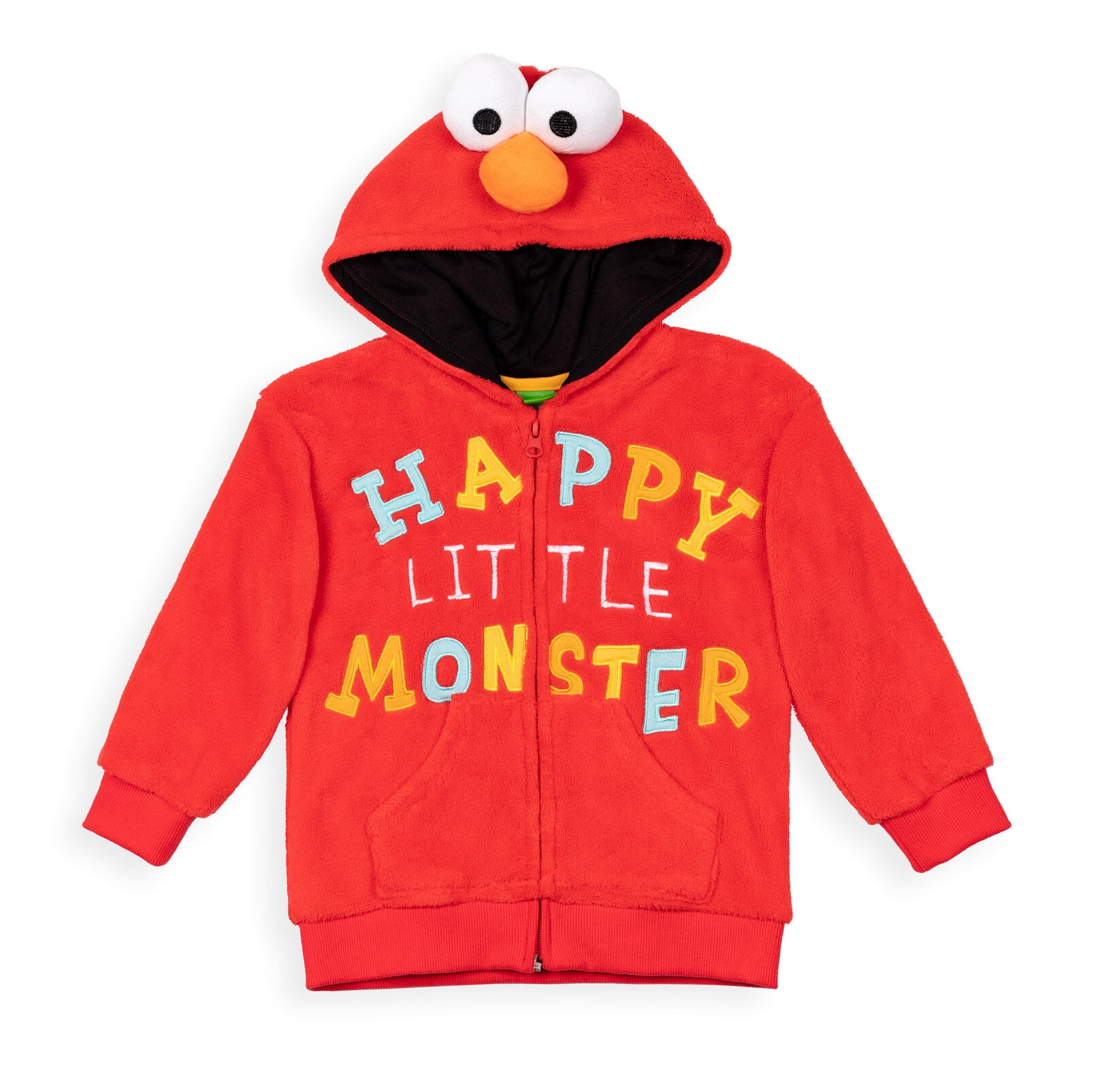 Sesame Street Elmo Toddler Boys Zip Up Hoodie Sweatshirt Jacket, Baby ...