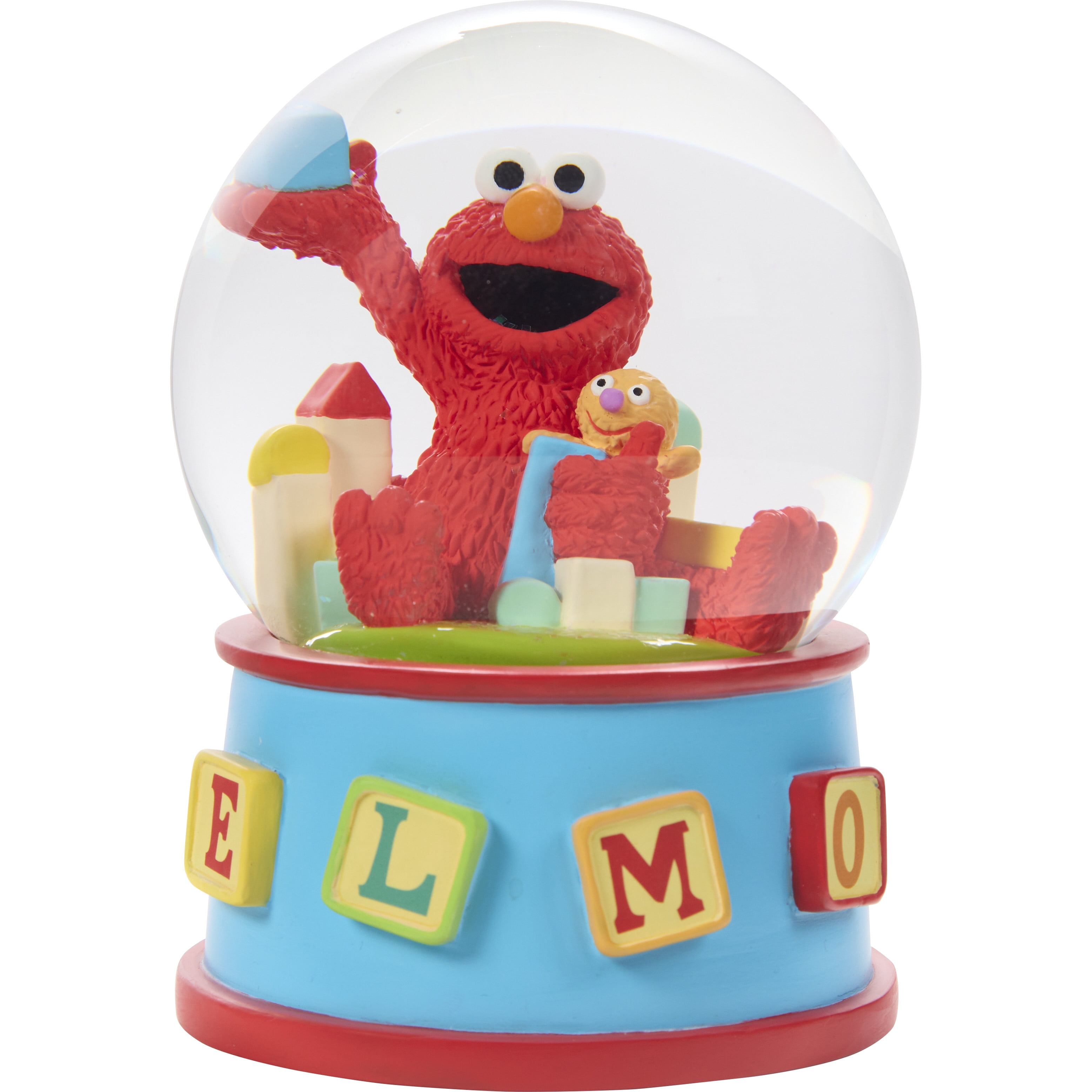 Sesame Street Elmo's Playtime Musical Precious Moments Snow Globe ...