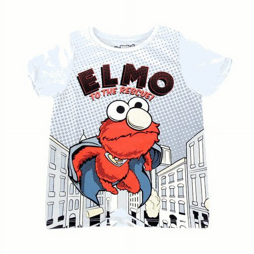 Sesame Street Elmo to the Rescue Toddlers T-shirt with Cape - Walmart.com