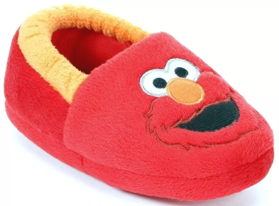Sesame Street ElmoToddler Red Character Slippers (Large 9/10) - Walmart.com