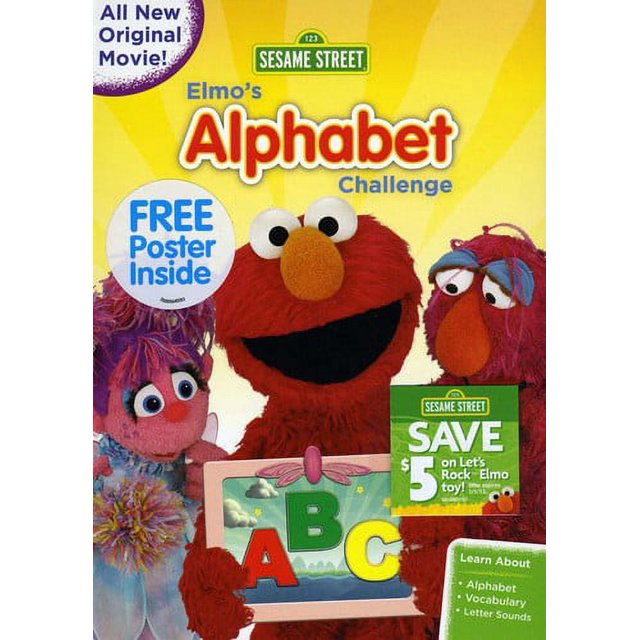 Sesame Street: Elmos Alphabet Challenge (DVD), Sesame Street, Kids ...