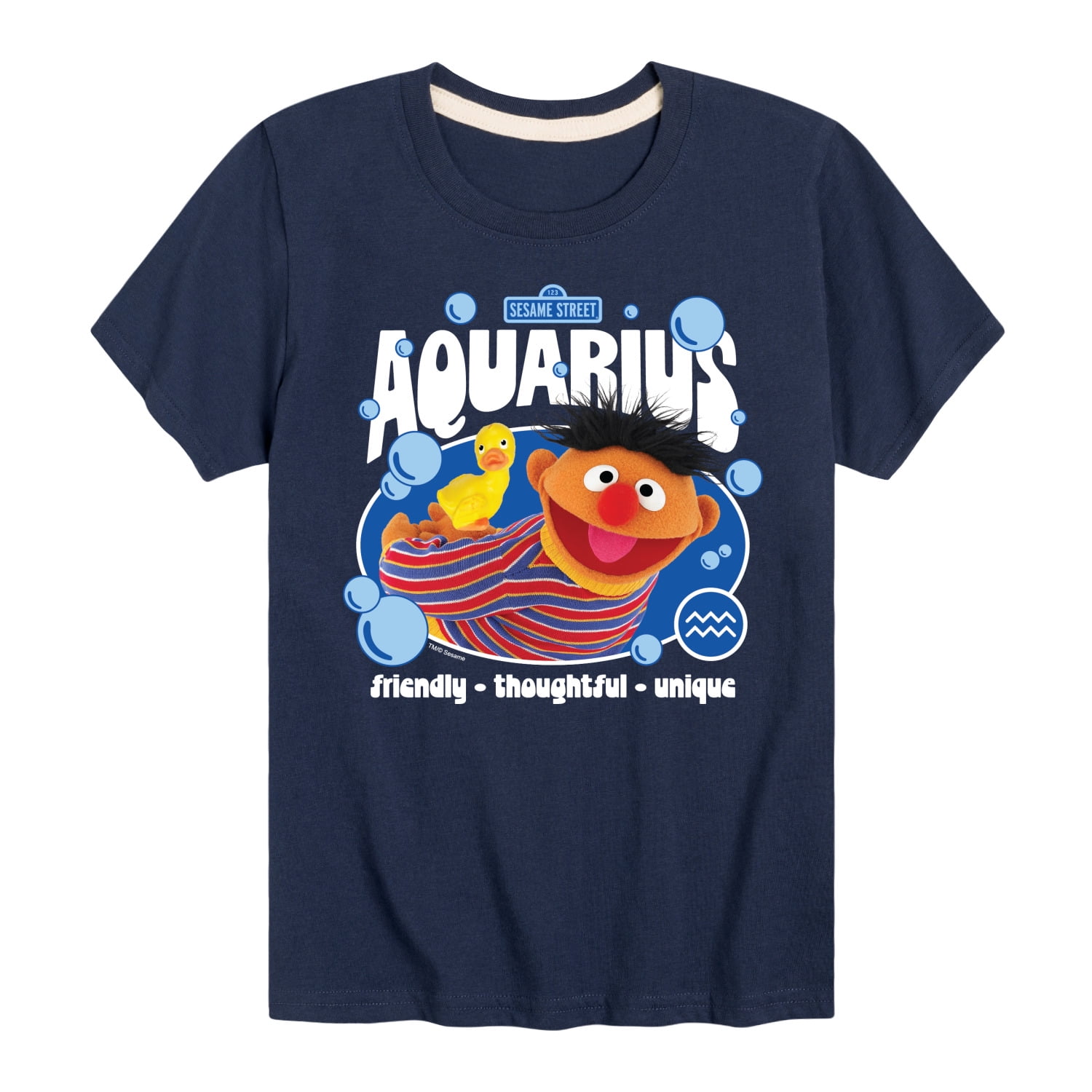 Sesame Street - Ernie Aquarius - Toddler and Youth Short Sleeve Graphic ...