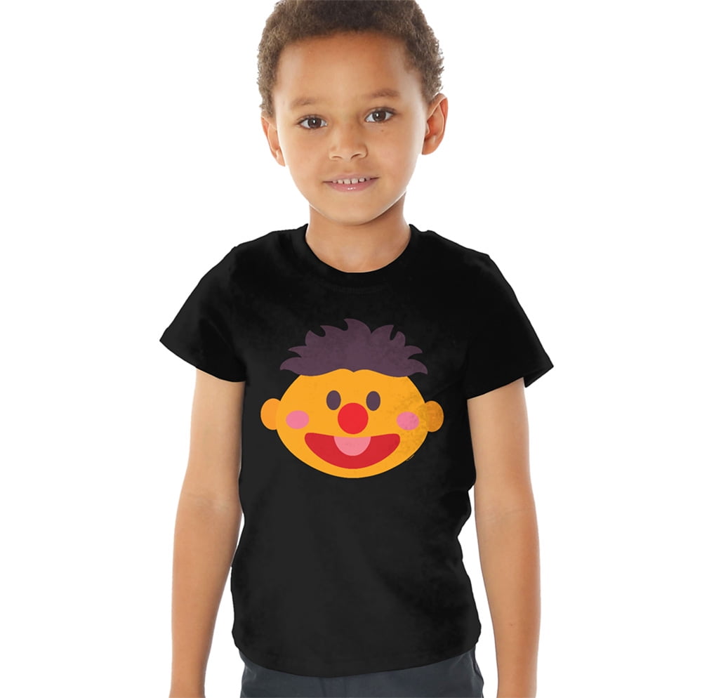 Sesame Street Ernie Kawaii Face Kids T Shirt (3) for Toddler Boys and ...