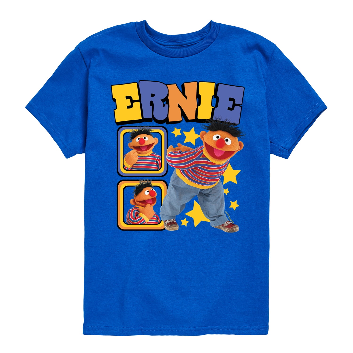 Sesame Street - Ernie Photoreal - Toddler and Youth Short Sleeve ...