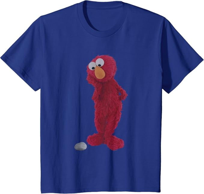Sesame Street Existential Elmo T-Shirt, Royal Blue Color, Size L ...