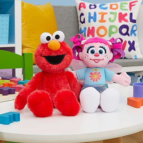 Sesame Street Friends Elmo And Abby Cadabby 8-Inch 2-Piece Sustainable Plush Stuffed Animals Set ...