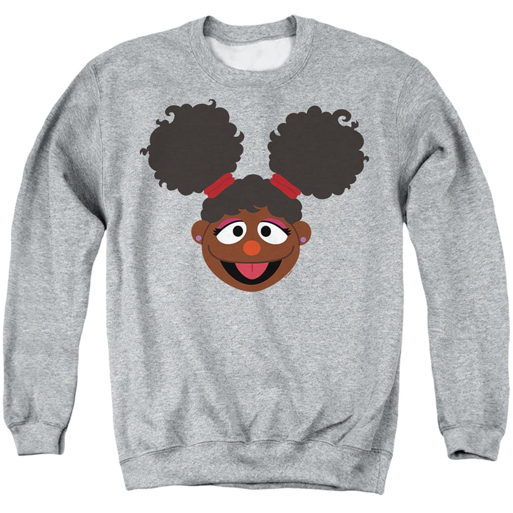 Sesame Street Gabrielle Face Unisex Adult Crewneck Sweatshirt (Large ...
