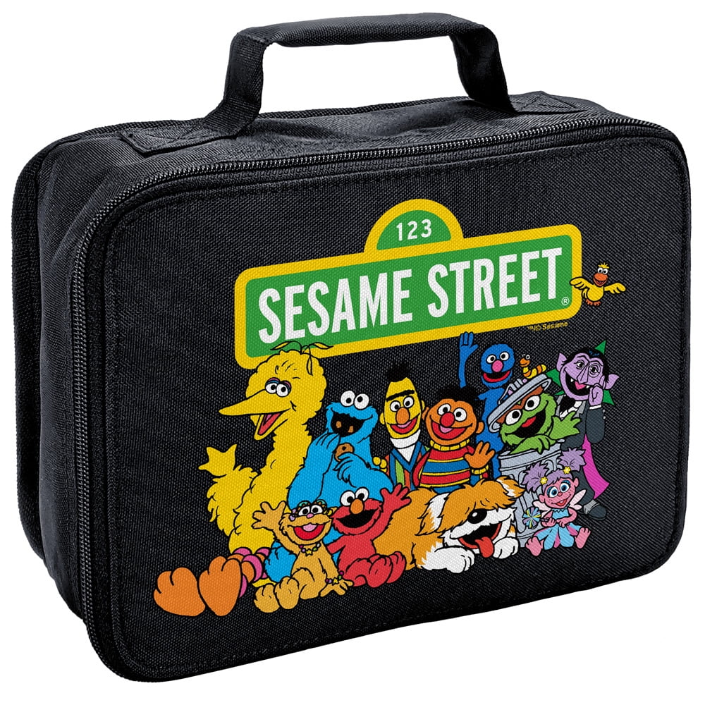 Sesame Street Gang'S Together Insulated Soft Sided Lunch Box - Reusable ...
