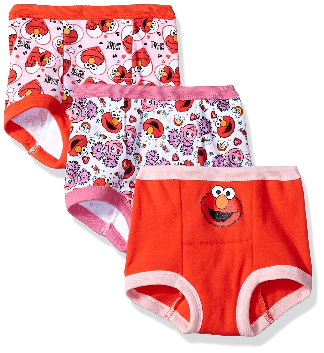 Sesame Street Girls' Elmo Girl 3 Pack Training Pant - Walmart.com