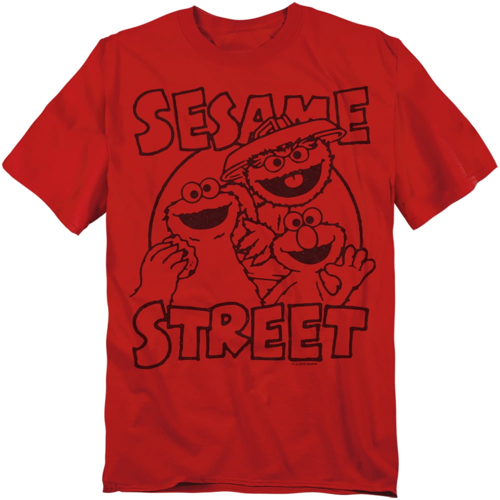 Sesame Street T-Shirt Group Crunch Unisex Graphic Tee For Men & Women - Walmart.com