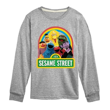 Sesame Street - Group Squares - Toddler Short Sleeve Shirt - 4T ...
