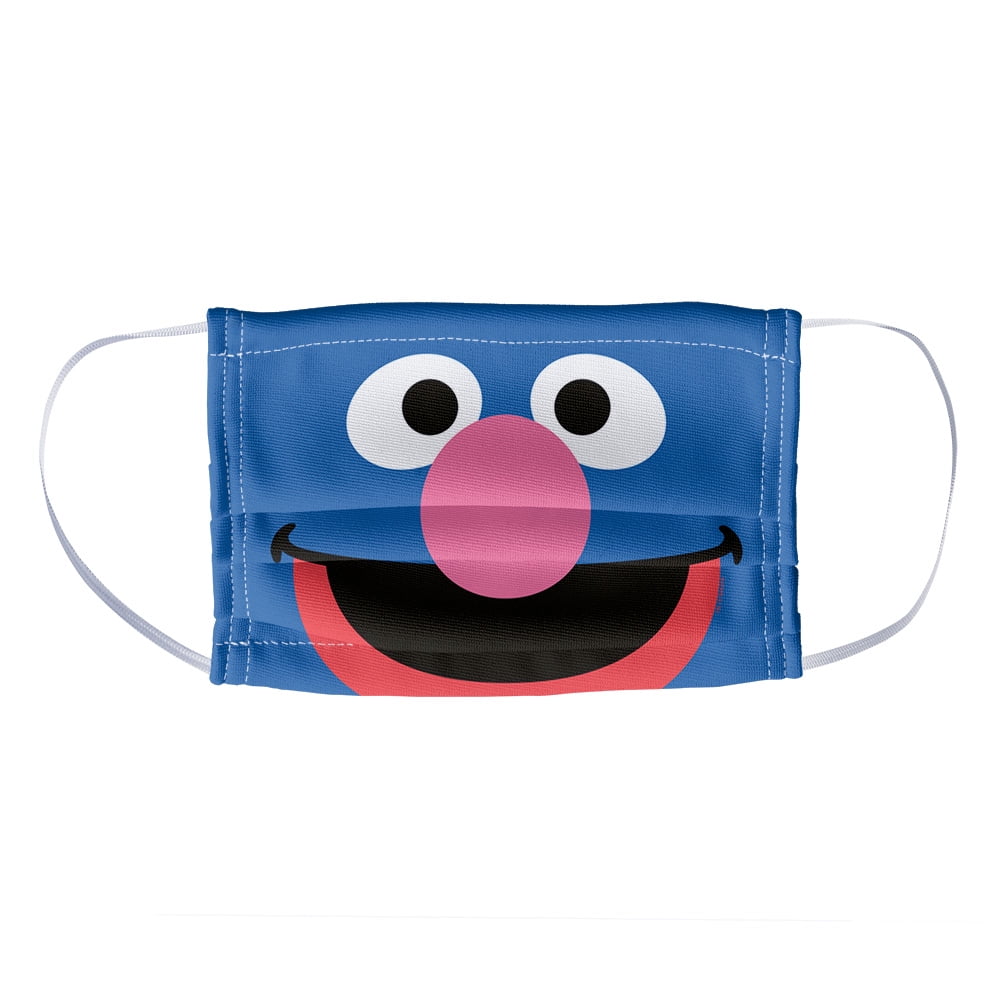 Sesame Street Grover Face 1-Ply Reusable Face Mask Covering, Kids ...