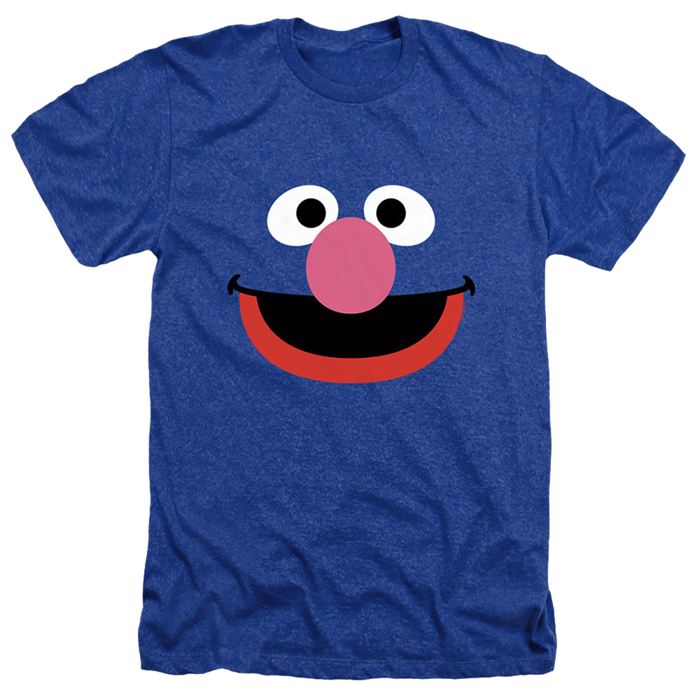 Sesame Street Grover Face - Men's Heather T-Shirt - Walmart.com