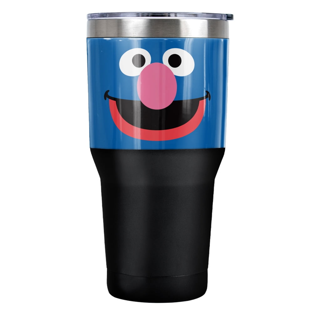 Sesame Street Grover Face Stainless Steel Tumbler 30 oz Coffee Travel ...