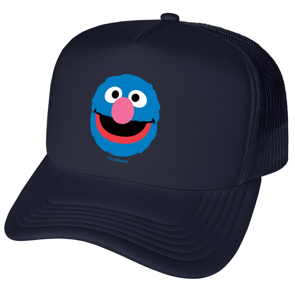Sesame Street Grover Head Foam Snapback Trucker Hat - Unisex for Men ...