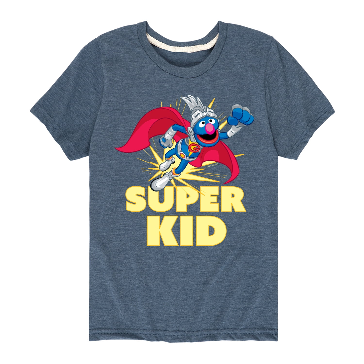 Sesame Street - Grover Super Kid - Toddler and Youth Short Sleeve ...
