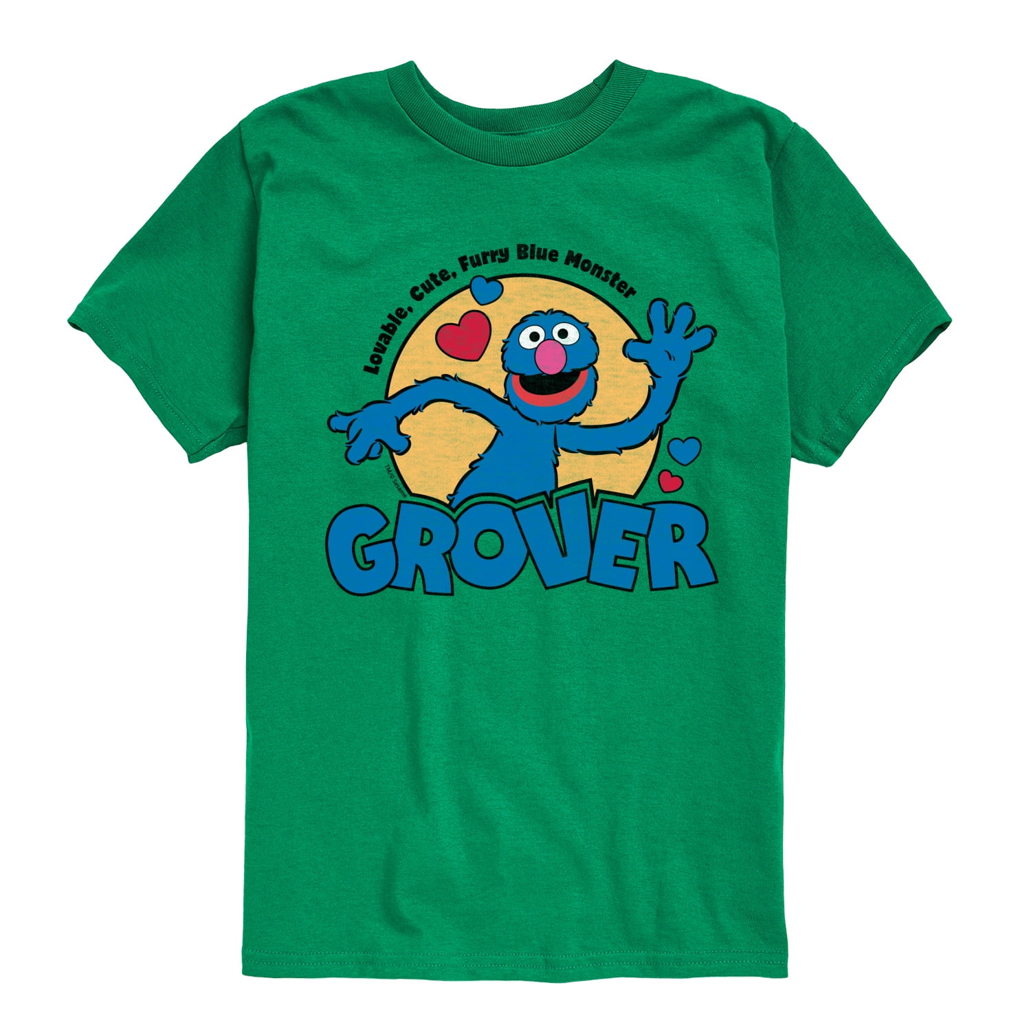 Sesame Street - Grover - Toddler and Youth Short Sleeve Graphic T-Shirt ...