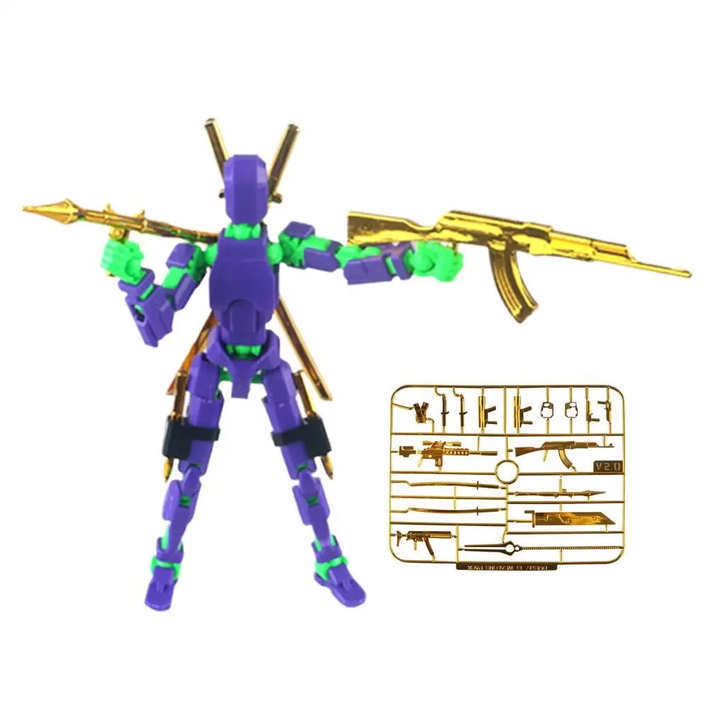 3D Cartoon Character Action Figure - Robotic Desktop Decoration ...