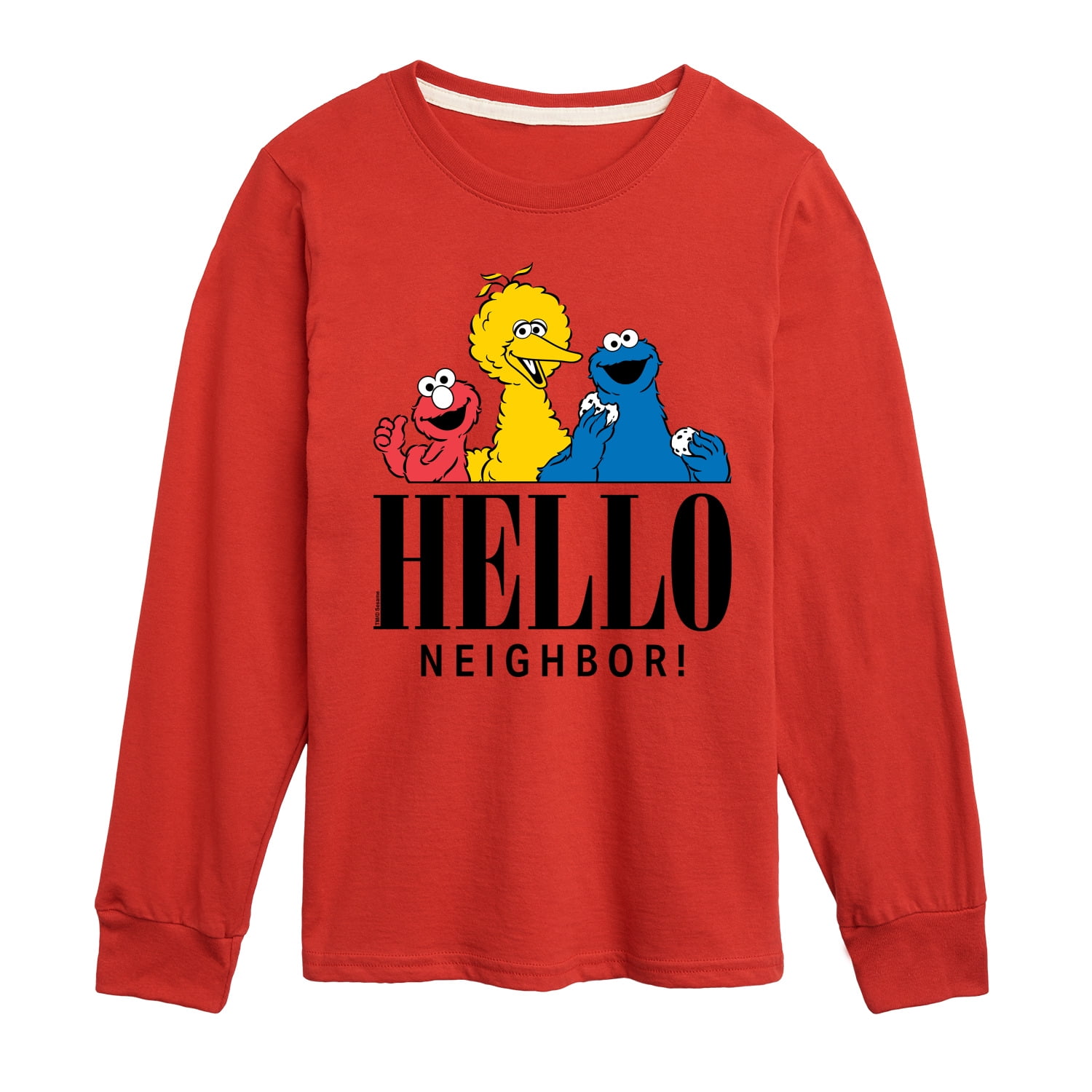 Sesame Street - Hello Neighbor - Toddler and Youth Long Sleeve T-Shirt ...