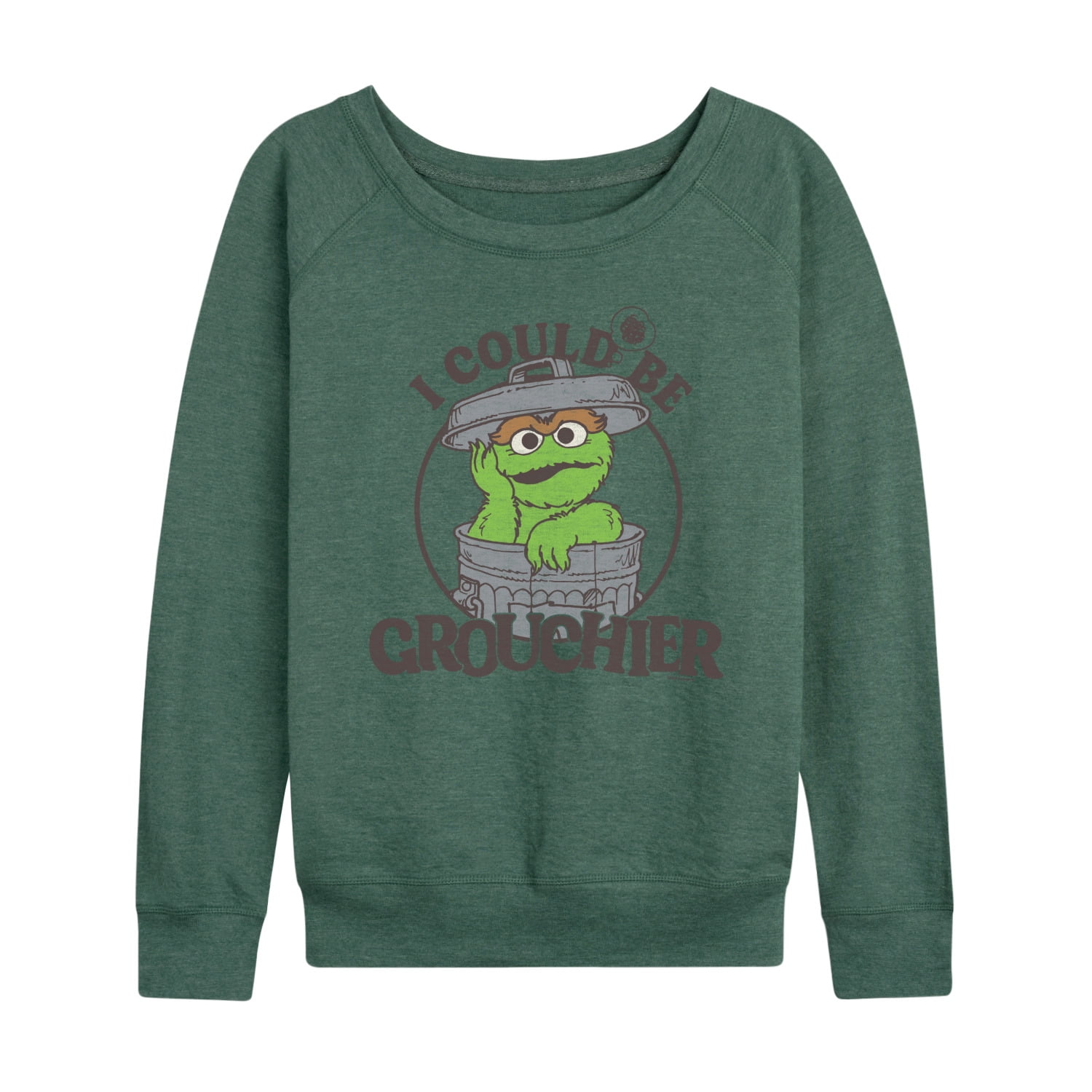 Sesame Street - I Could Be Grouchier Oscar - Women's French Terry Long ...