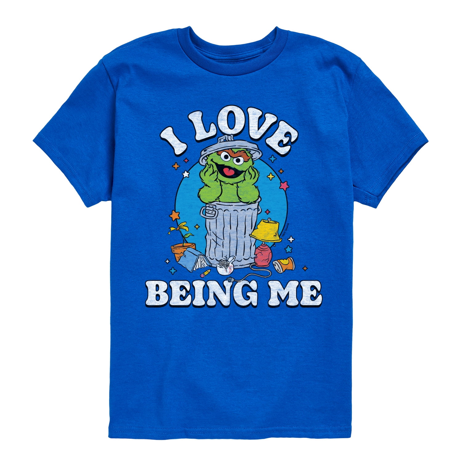 Sesame Street - I Love Being Me Oscar - Toddler and Youth Short Sleeve ...
