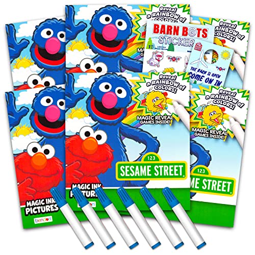 Sesame Street Imagine Ink Coloring Book Set - 6-Pack for Boys and Girls ...
