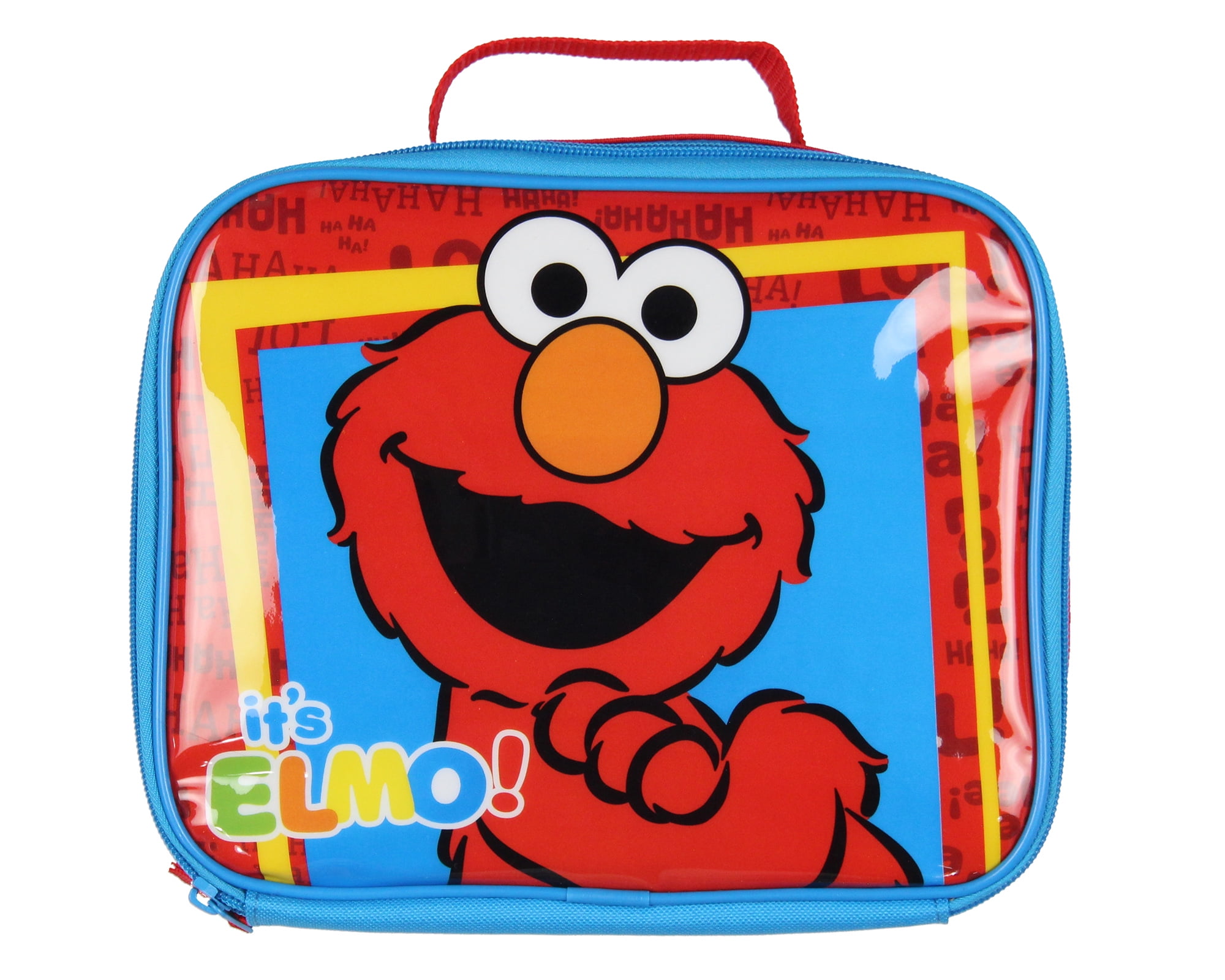 Sesame Street It's Elmo HAHA LOL Tossed Face Print Insulated Lunch Box ...