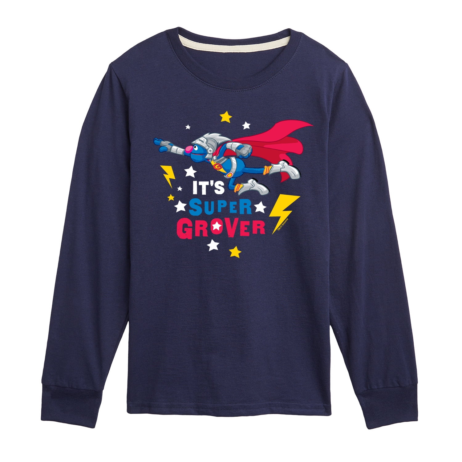 Sesame Street - Its Super Grover - Toddler and Youth Long Sleeve T ...